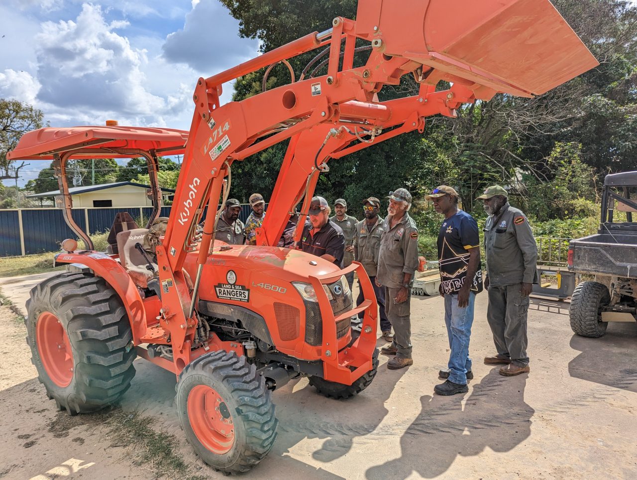 Kowanyama Land and Sea Rangers Unveil Powerful New Tractor - Kowanyama ...